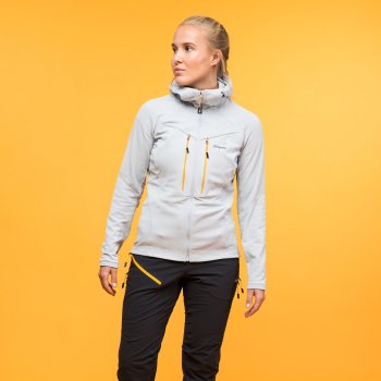 Bergans Y MountainLine Wooltech Midlayer Jacket Women - pearl grey | BIKE24