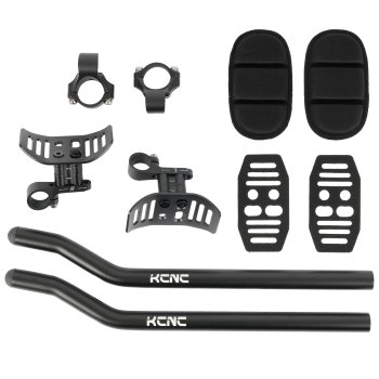 KCNC RBS Pro S-Bend Extensions with arm pads - zwart | BIKE24