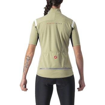 Castelli Gabba RoS 2 Short Sleeve Jacket Women - green tea/chalk 363 ...