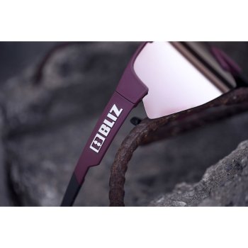 Bliz Matrix Small Glasses - Matt Wine Red - Brown Rose Multi | BIKE24