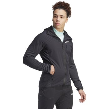 adidas TERREX Techrock Hooded Wind Fleece Jacket Men - black IB1860 | BIKE24