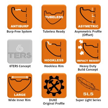 DUKE Lucky Jack SLS4 Ultra Felge - 29" | Carbon | Hookless | Disc - 30. ...