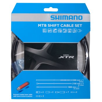 Shimano Shift Cable Set - MTB | Stainless Steel | with Polymer Coating ...
