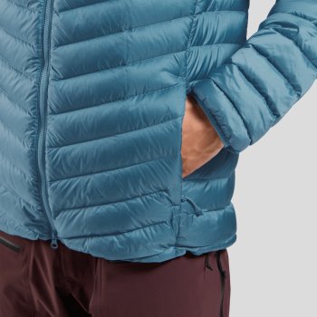 Odlo X-Alp Packable Hooded Down Jacket Men - provincial blue | BIKE24