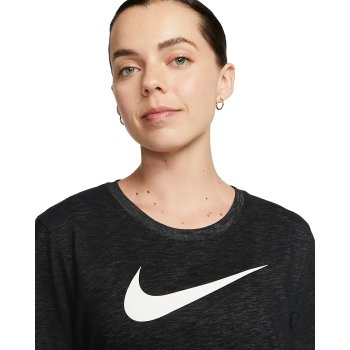 Nike Dri-FIT Swoosh Tee Women - black/white FD2884-010 | BIKE24