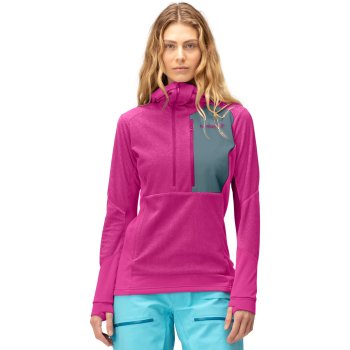 Norrona lofoten Thermal Pro Hood Pullover Women - Festival Fuchsia | BIKE24