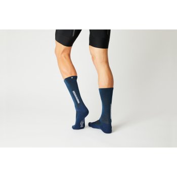 FINGERSCROSSED Light Merino Silk Cycling Socks - Blue | BIKE24