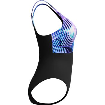 Speedo Shaping ContourEclipse Printed Swimsuit Women - indigo glow | BIKE24