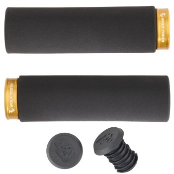 Wolf Tooth Fat Paw Lock-On Handlebar Grips - black/gold | BIKE24