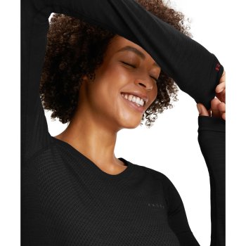 Falke Wool-Tech Light Crew Neck Longsleeve Shirt Women - black 3000 ...