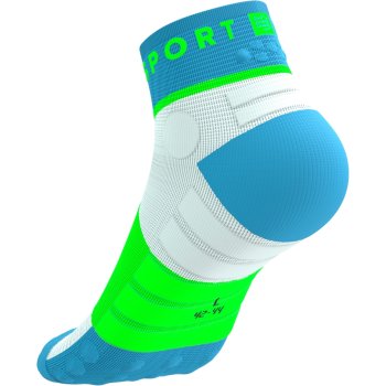 Compressport Ultra Trail Low Compression Socks - norse blue/neon green ...