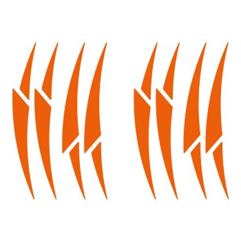 rie:sel design re:flex - Reflective Rim Stickers Set - orange | BIKE24
