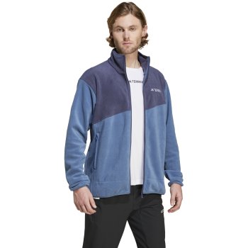 adidas TERREX Multi Fleece Full-Zip Jacket Men - wonder steel/shadow ...