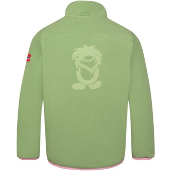 Trollkids Oppdal XT Jacket Girls - pistachio green/wild rose | BIKE24