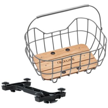 Racktime BASKIT Breeze 2.0 Carrier Basket 25L - silver | BIKE24