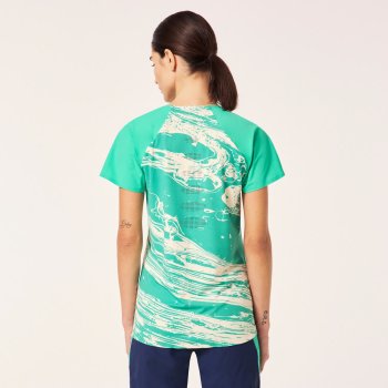 Oakley Seeker Airline Short Sleeve Jersey Women - Duality Swirl Wh/Mt ...