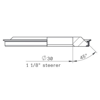 ACROS Crown Race - 1 1/8" | with Seal | for EC49, ZS55, ZS56, IS52 Headsets