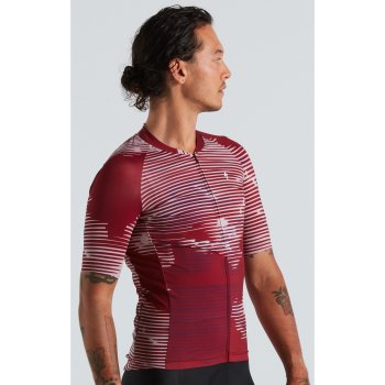Specialized SL Blur Short Sleeve Jersey Men - maroon | BIKE24