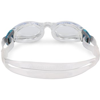 AQUASPHERE Kaiman Small Swim Goggles - Clear - Transparent/Turquoise ...