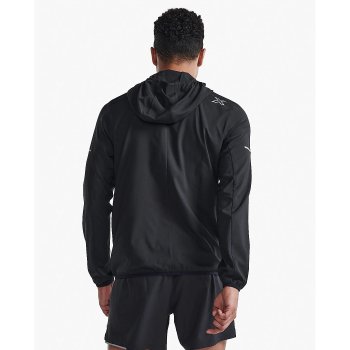 2XU Aero Running Jacket Men - black/silver reflective | BIKE24
