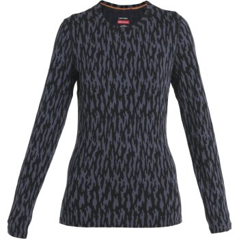 Icebreaker 260 Vertex Crewe Glacial Flow Long Sleeve Shirt Women ...