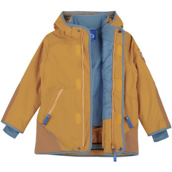 Finkid TALVINEN HUSKY Winter Parka Kids - terra cotta/ raspberry | BIKE24