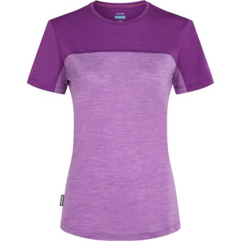 Icebreaker Merino 125 Cool-Lite™ Sphere III T-Shirt Colour Block Damen - Passion Hthr/Passion