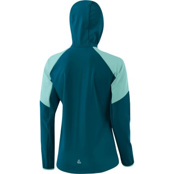 Löffler Ventiga Windstopper® Light Hooded Jacket Women - yuma blue 337 ...