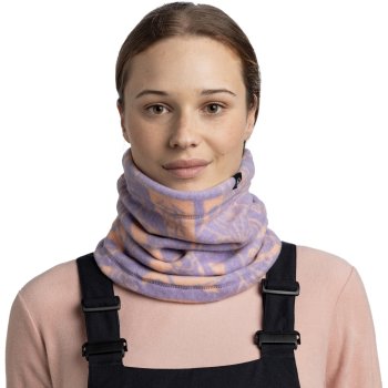 Buff® Polar Prints Neckwarmer - Leta Grape Ice | BIKE24