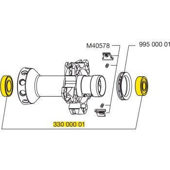 Mavic QRM + B9 Rear Wheel Hub Bearing - 22x9x7mm + 24x12x6mm - 33000001 ...