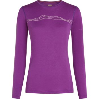 Icebreaker Merino 200 Oasis Long Sleeve Crewe Thermal Top Mountain ...