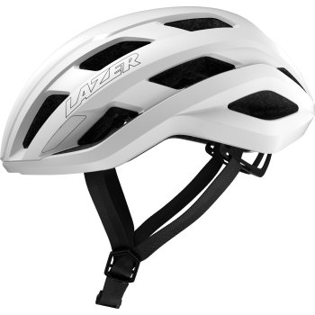 Lazer Strada KinetiCore Rennradhelm - matte full white | BIKE24