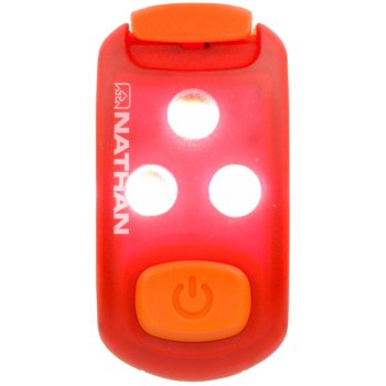 Nathan Sports Strobe Light LED Safety Light Clip - ribbon red | BIKE24