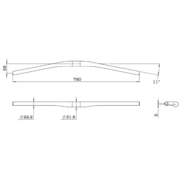 Surly Cheater Bar 11° MTB Handlebar 31.8mm - black - BIKE24
