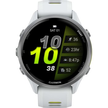 Garmin Forerunner 970 GPS Smartwatch - Whitestone/Amp Yellow Titanium ...