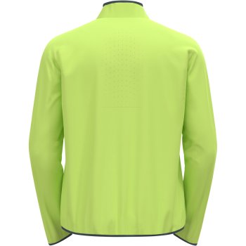 Odlo Essentials Light Running Jacket Men - sharp green - dark slate ...