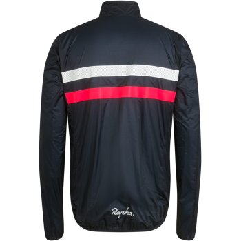 Rapha Veste Coupe-Vent Homme - Brevet Flyweight - dark navy/high-vis pink/white