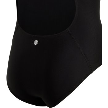 adidas Solid Small Logo Swimsuit Kids - black/white HR7477 | BIKE24