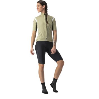 Castelli Gabba RoS 2 Short Sleeve Jacket Women - green tea/chalk 363 ...