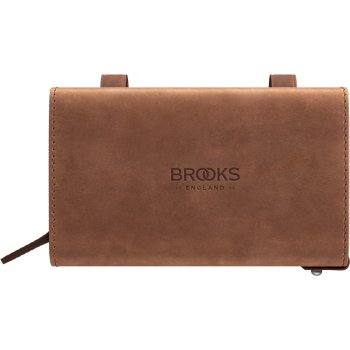 Brooks D-Shaped Leather Saddle Bag - dark tan | BIKE24