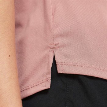 Nike Dri-FIT Swoosh Short Sleeve Top Women - red stardust/fierce pink ...