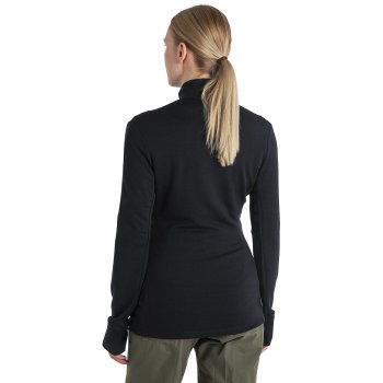 Icebreaker Merino 260 Quantum IV Long Sleeve Zip Jacket Women - Black | BIKE24
