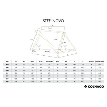 Colnago STEELNOVO - Frameset - 2026 - SNPP - Orange - Pearl White | BIKE24