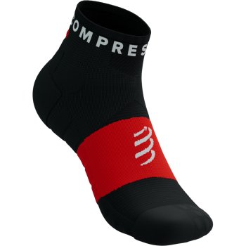 Compressport Ultra Trail Low Compression Socks - black/white/core red ...