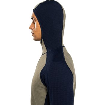 Ulvang Peak Field Hooded Full Zip Midlayer Men - Navy Blue/Bungee Grey ...