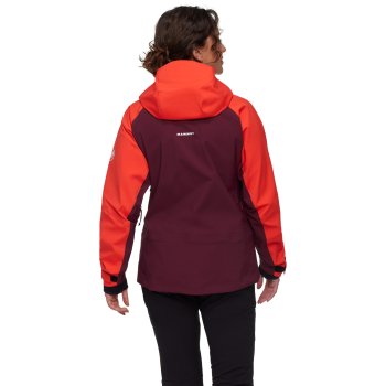 Mammut Taiss Pro Hardshell Hooded Jacket Women - mammut red-vin | BIKE24