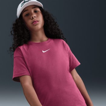Nike Sportswear Essential T-Shirt Kids - sweet beet FZ5539-634 | BIKE24
