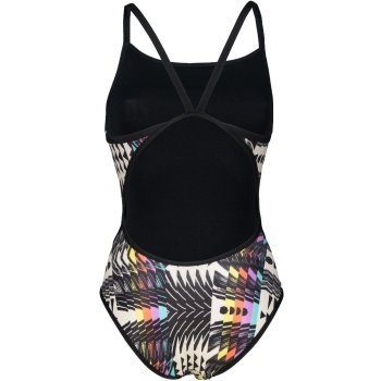 arena Allover Super Fly Back Swimsuit Women - Black-Multi | BIKE24