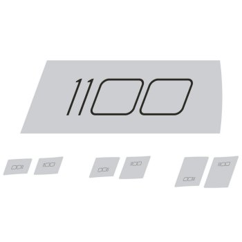 DT Swiss Decal Set ARC 1100 db Disc - WRS10036121S - chrome - BIKE24