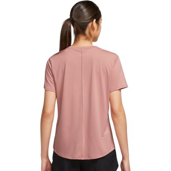 Nike Dri-FIT Swoosh Short Sleeve Top Women - red stardust/fierce pink ...